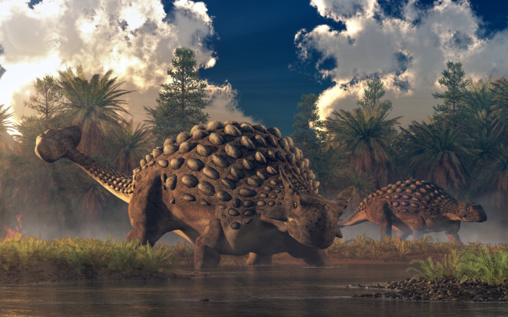 Dinosaurs (dinosauriformes) by NATURE WEB